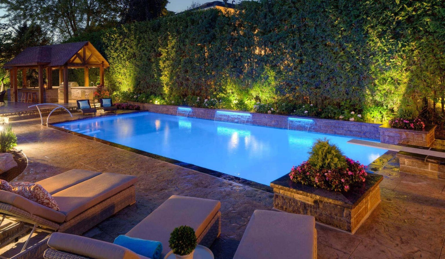 Luxury Inground Pool Builders with Fire and Water Features | THE PROS, INC.